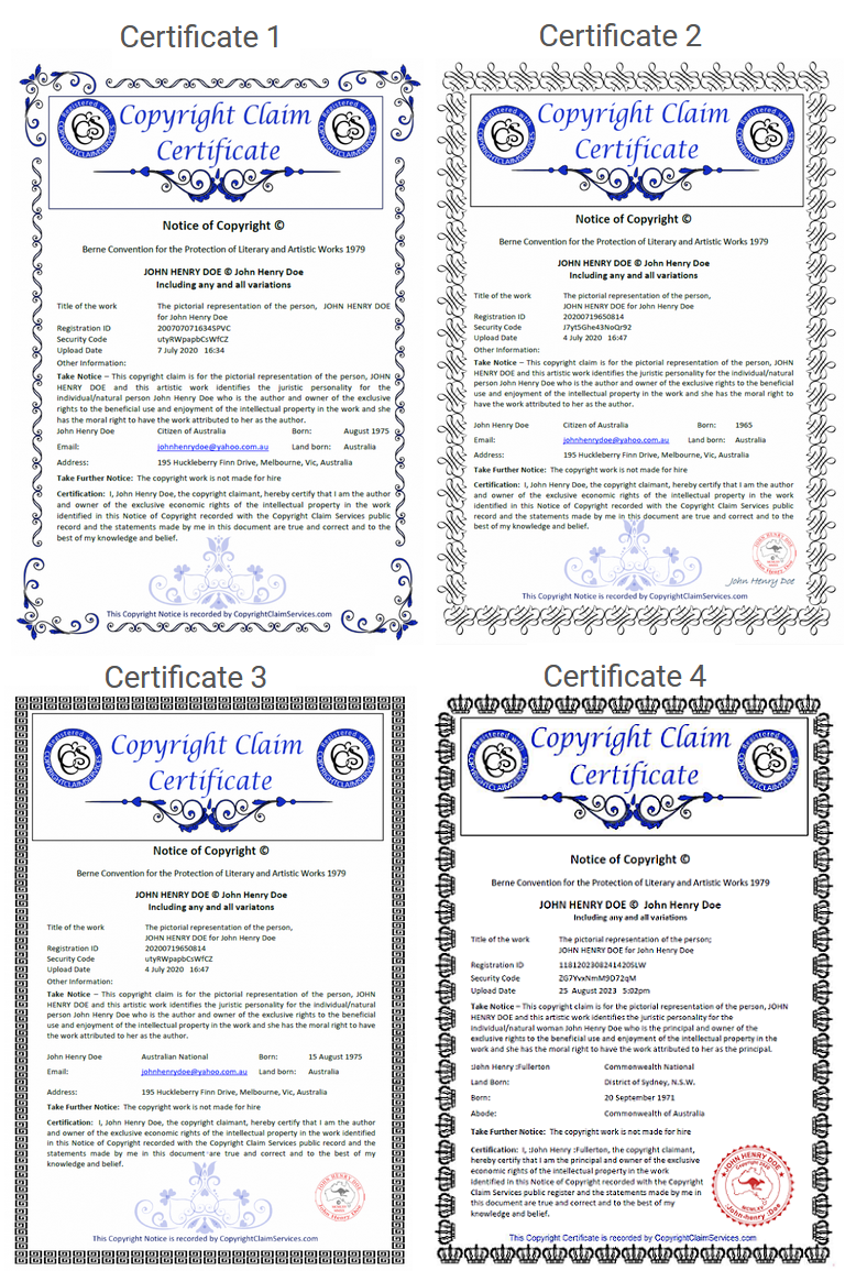 Start your application - CopyrightClaimServices